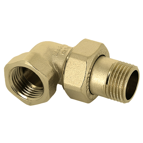 70278 3-del. kniekoppeling 3/8"bi. x 3/8"bu pr/st VPE 5